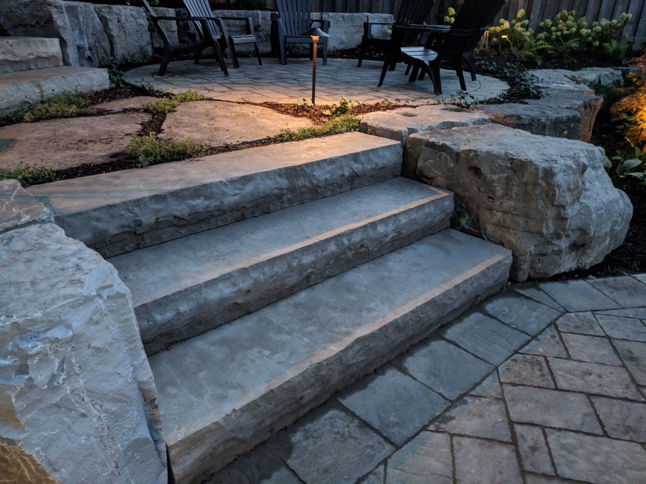 Wood Slab Steps